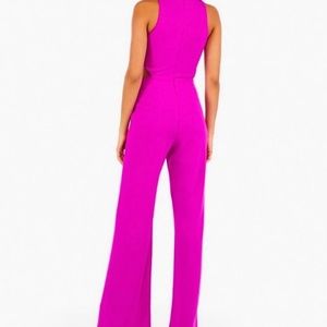 Express | Pants & Jumpsuits | Express Fuchsia Pink Wide Leg Jumpsuit ...